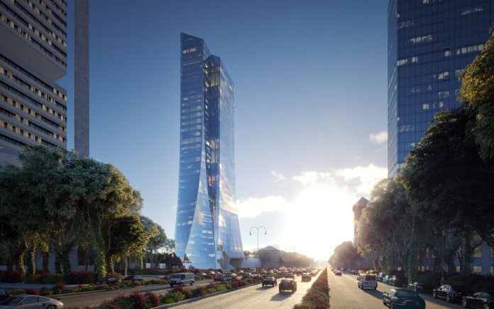 Azərbaycan Mərkəzi Bankının yeni binası tikilir - Foto