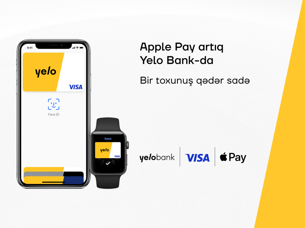 Apple Pay artıq Yelo Bank-da!